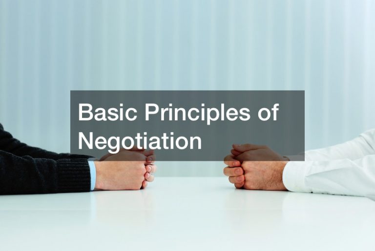 Basic Principles of Negotiation - Very Noice